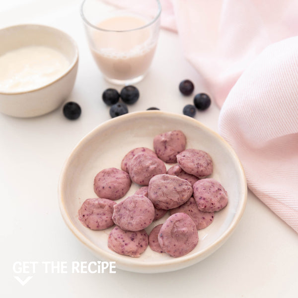 Frozen Blueberry & Yoghurt drops – Radiant Whole Food