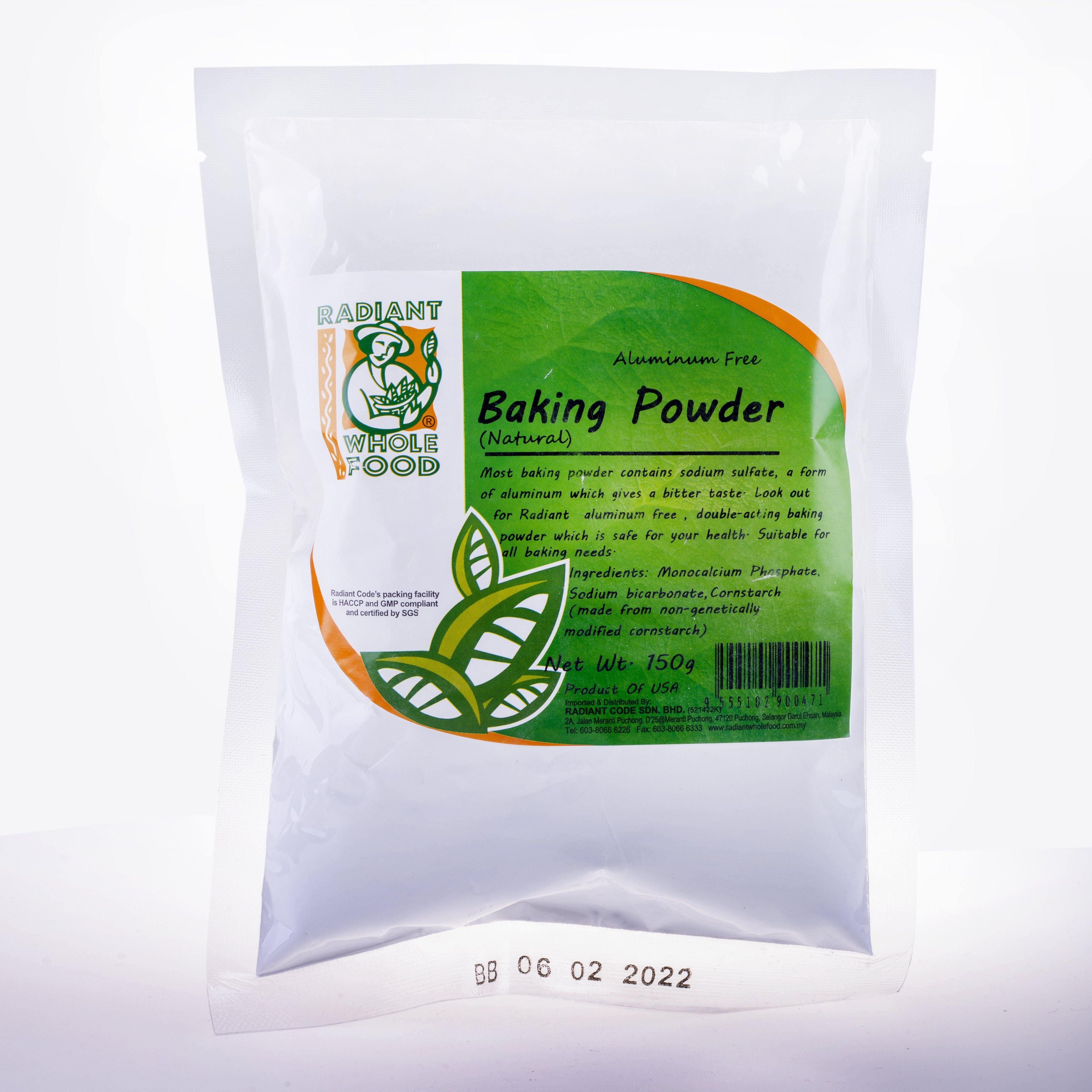 Radiant Baking Powder. Aluminium Free & Non Gmo | Radiant Whole Food ...