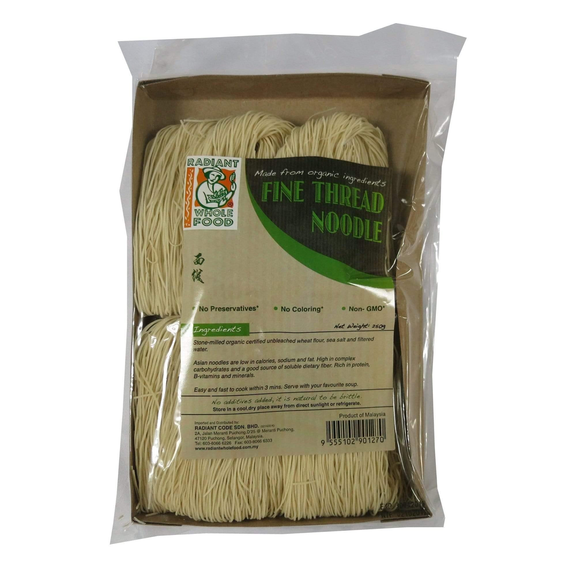 Radiant Fine Threads Noodle | Radiant Whole Food | Organic Food ...